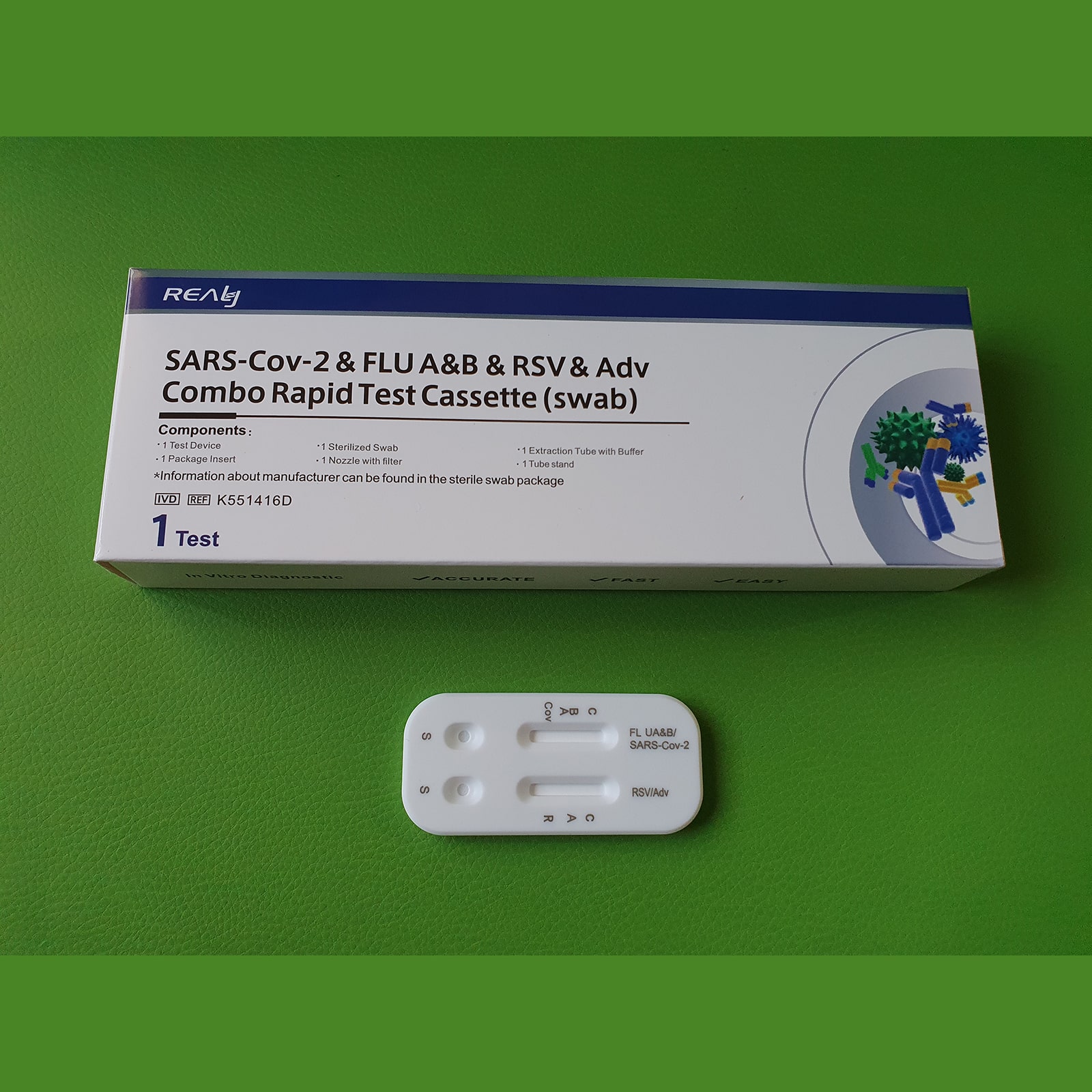 Test Rapid Antigen, Combinat, 5 in 1, Covid-19, Gripa A+B, RSV si ADV ...