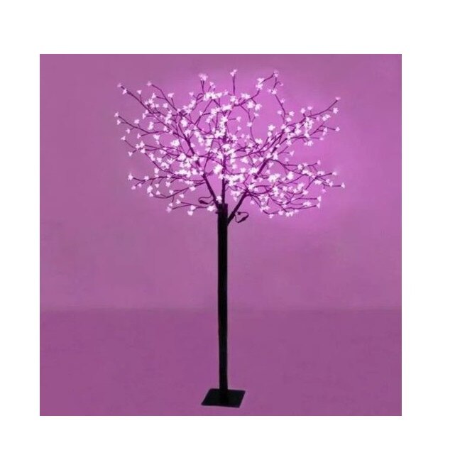 Brad luminos LED, 130 cm, Roz - eMAG.ro