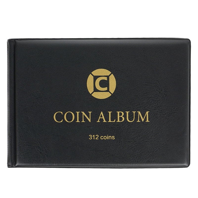 Album de colectie de monede, JWSWO, Piele ecologica, 312 buzunare ...