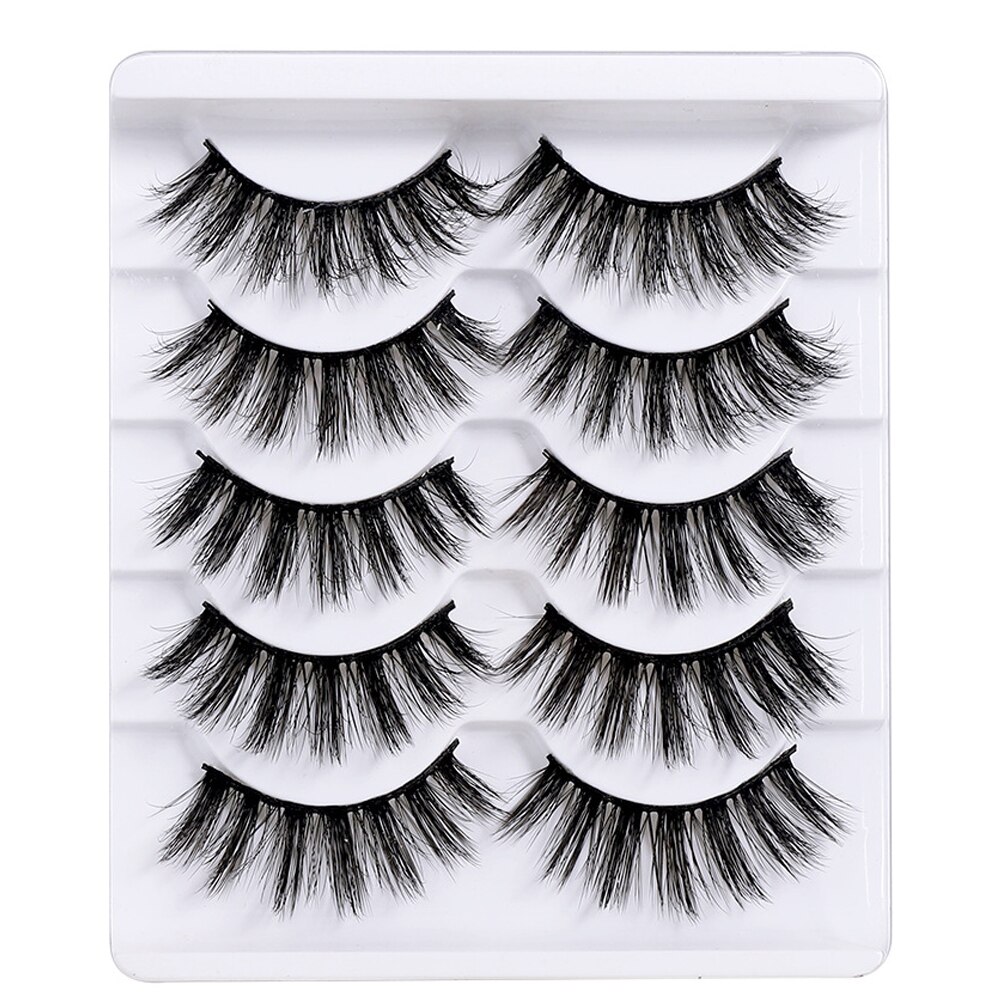 Set 5 perechi de gene false, 3D, In mod natural dens, Negru - eMAG.ro