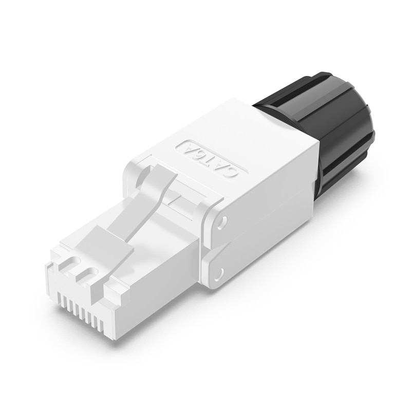 Conector RJ45 Modular Cat.6A, Tool-Less, Alb - eMAG.ro