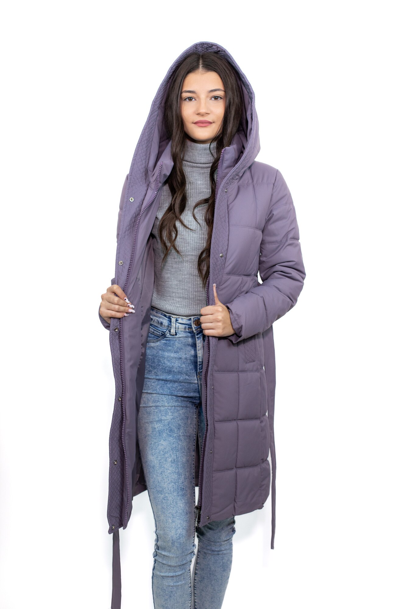 Geaca dama 2206, Lila inchis, XL - eMAG.ro