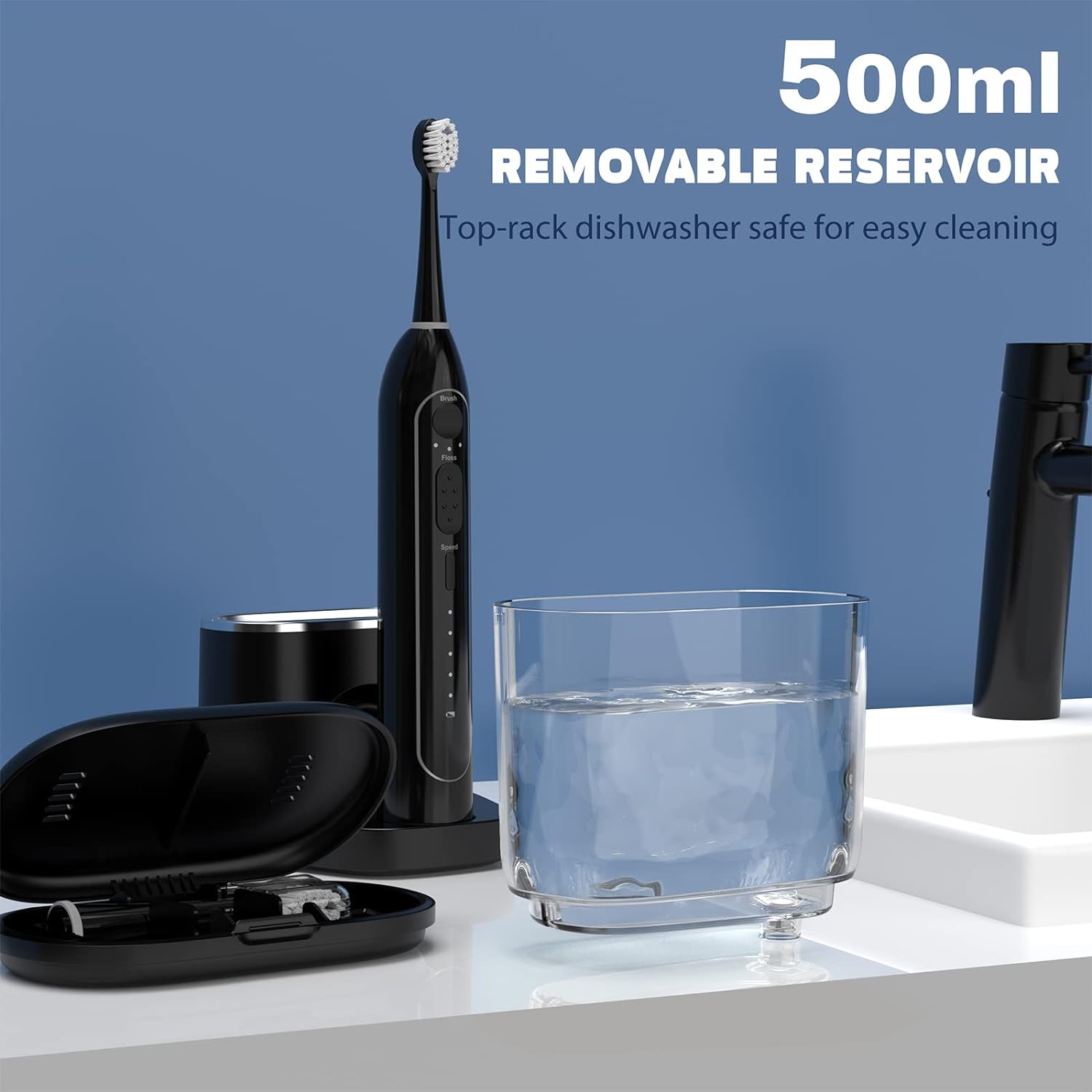 Иригатор за устна кухина 2 в 1 Mosmaoo® 2 сменяеми глави 3 скорости