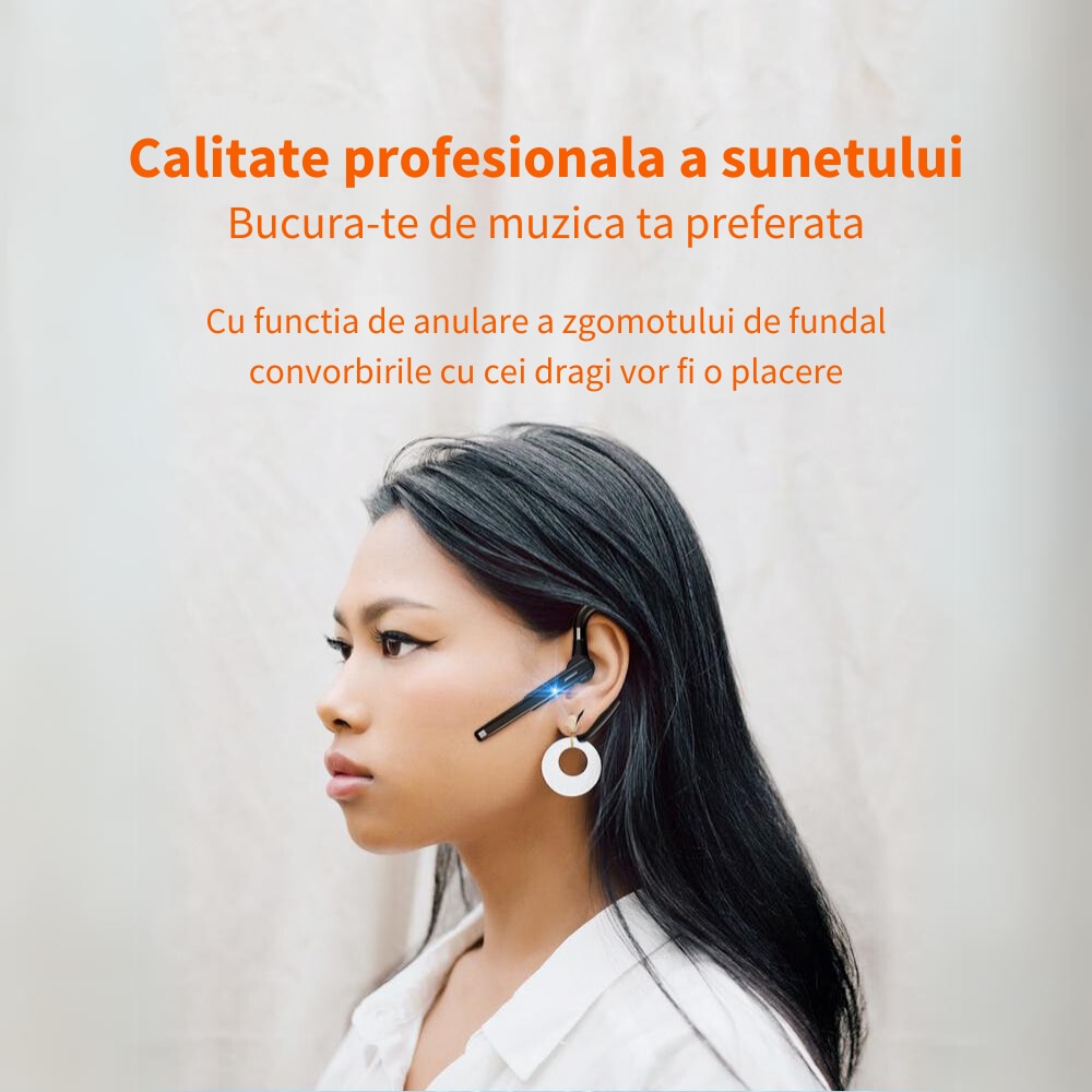 Casca Wireless, Profesionala, Bluetooth 5.1, Autonomie 10h, Standby 8 ...