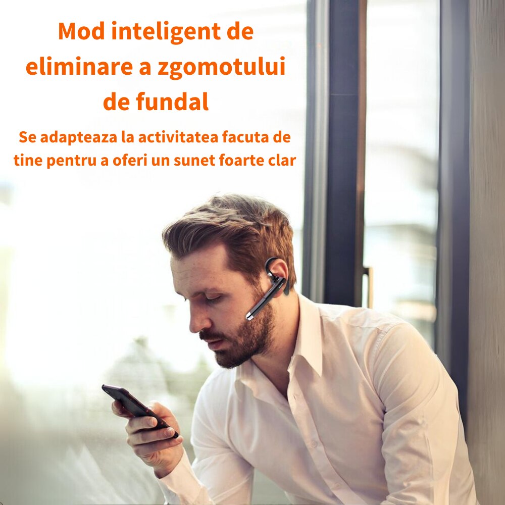 Casca Wireless, Profesionala, Bluetooth 5.1, Autonomie 10h, Standby 8 ...