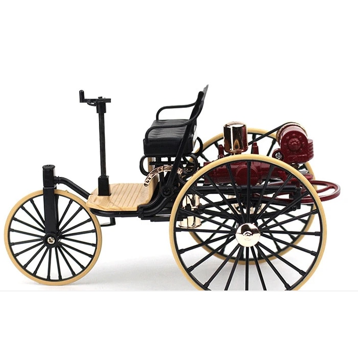 Macheta Triciclu cu motor Benz 1886, Primul automobil patentat din lume ...