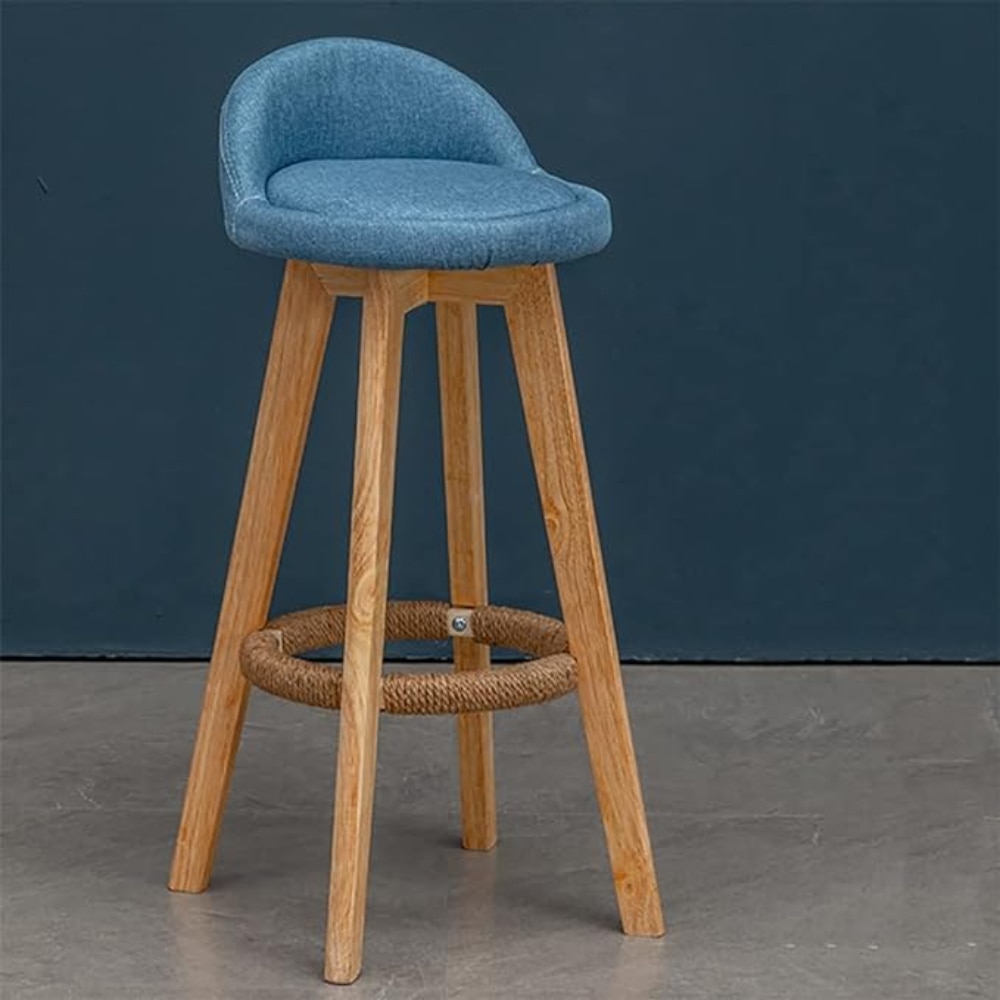 Set 2 scaune bar, Quasar & Co.®, tapitat, 37 x 37 x 80 cm, lemn/textil ...