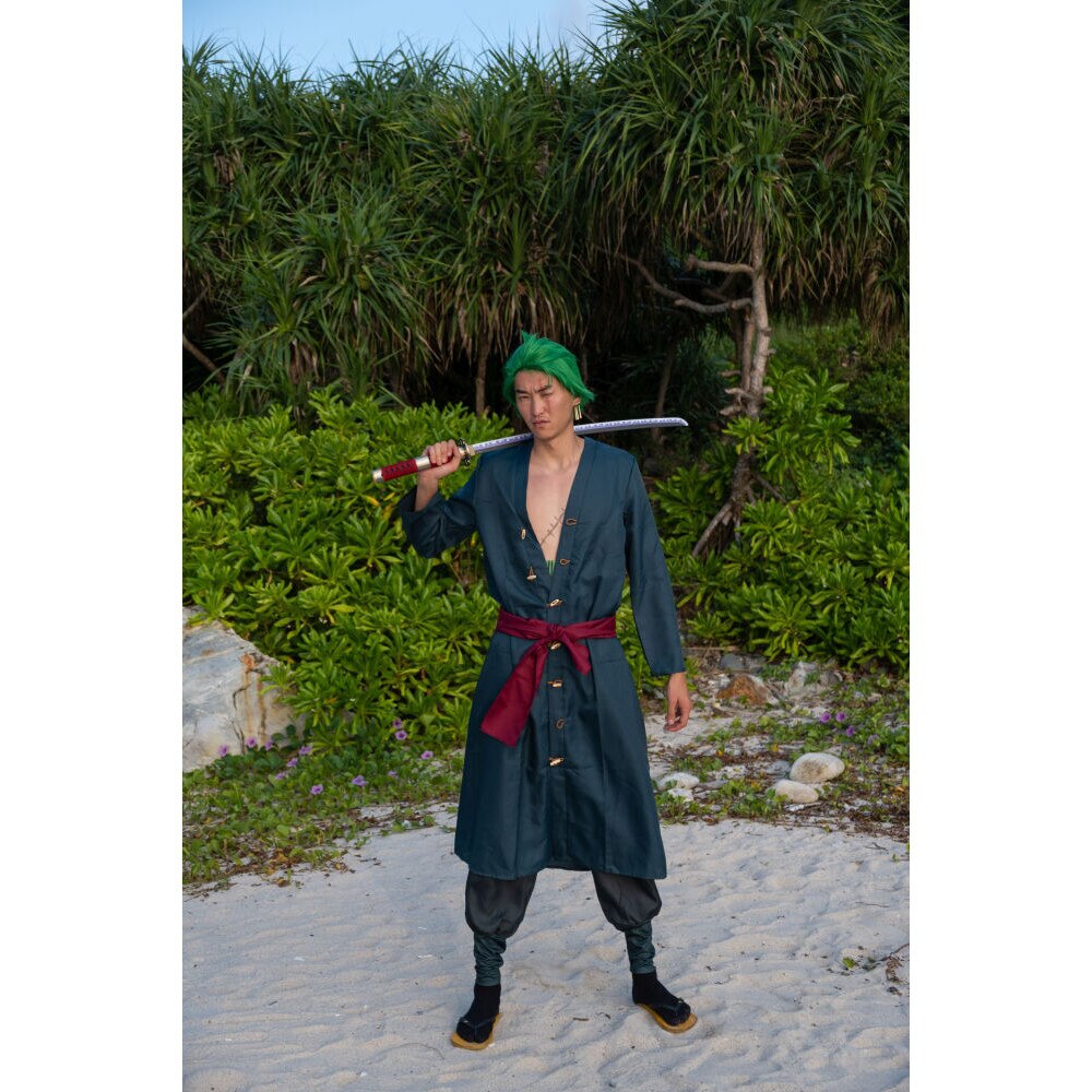 Sabie Katana, One Piece, Roronoa Zoro Sandai Kitetsu, Lemn, 105 cm ...