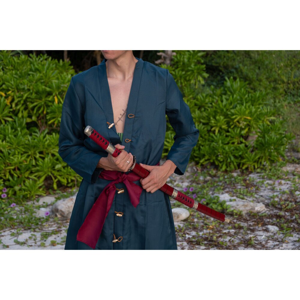 Sabie Katana, One Piece, Roronoa Zoro Sandai Kitetsu, Lemn, 105 cm ...