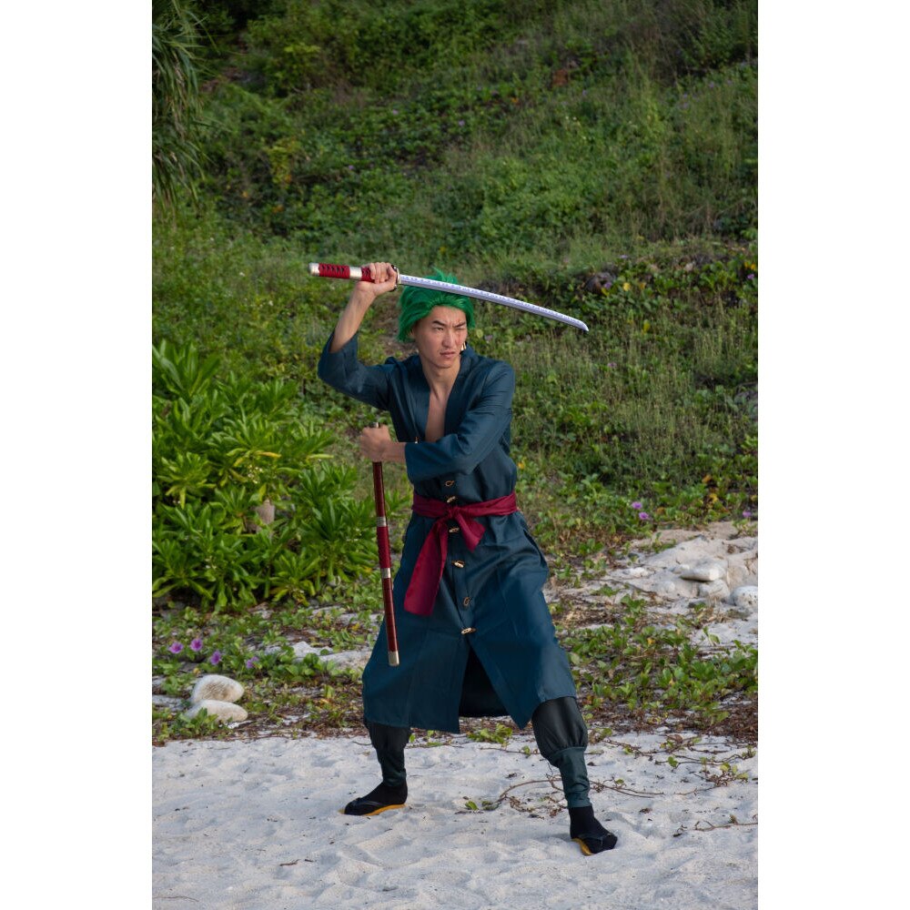 Sabie Katana, One Piece, Roronoa Zoro Sandai Kitetsu, Lemn, 105 cm ...