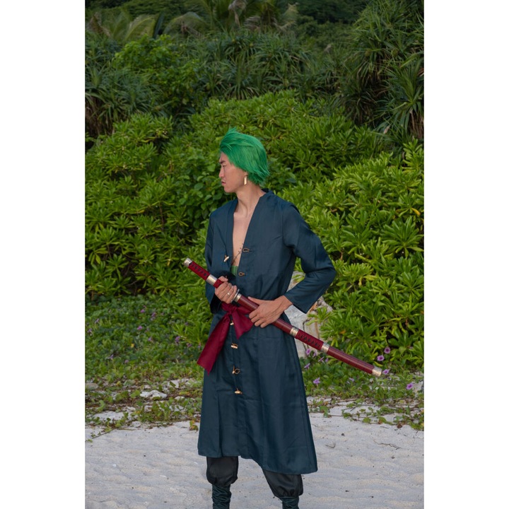 Sabie Katana, One Piece, Roronoa Zoro Sandai Kitetsu, Lemn, 105 cm ...
