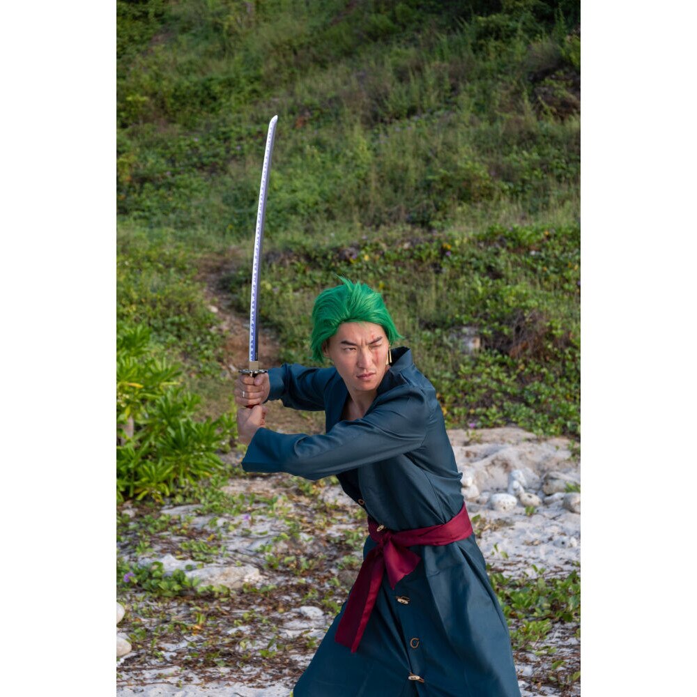 Sabie Katana, One Piece, Roronoa Zoro Sandai Kitetsu, Lemn, 105 cm ...