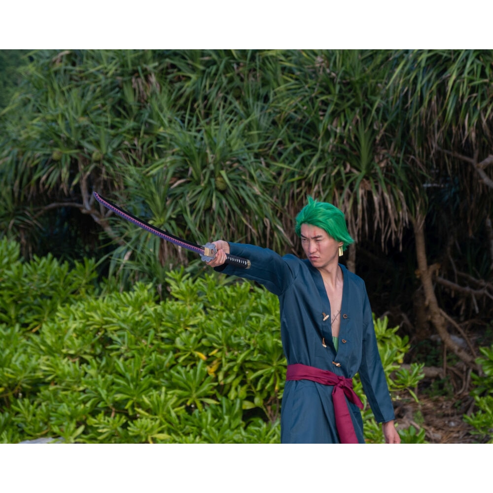 Sabie Katana, One Piece, Roronoa Zoro Shusui, Lemn, 105 cm, JT10511RD-2 ...