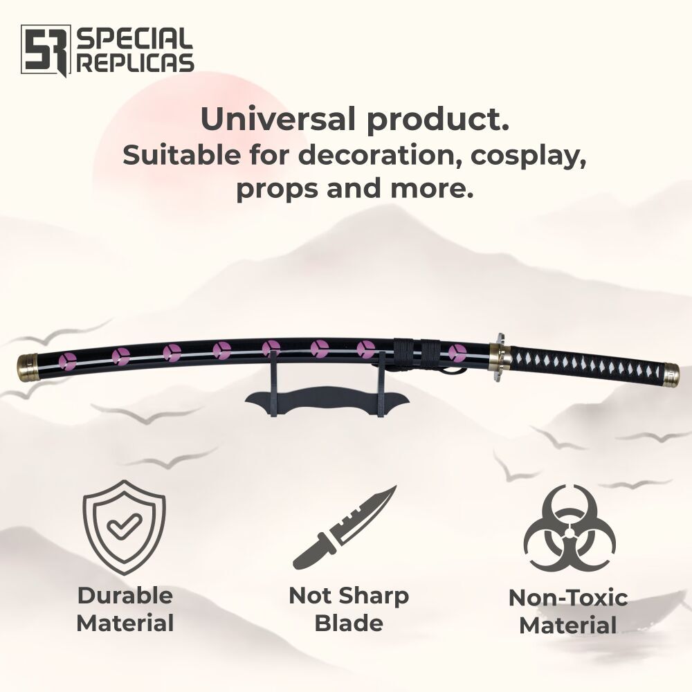 Sabie Katana, One Piece, Roronoa Zoro Shusui, Lemn, 105 cm, JT10511RD-2 ...