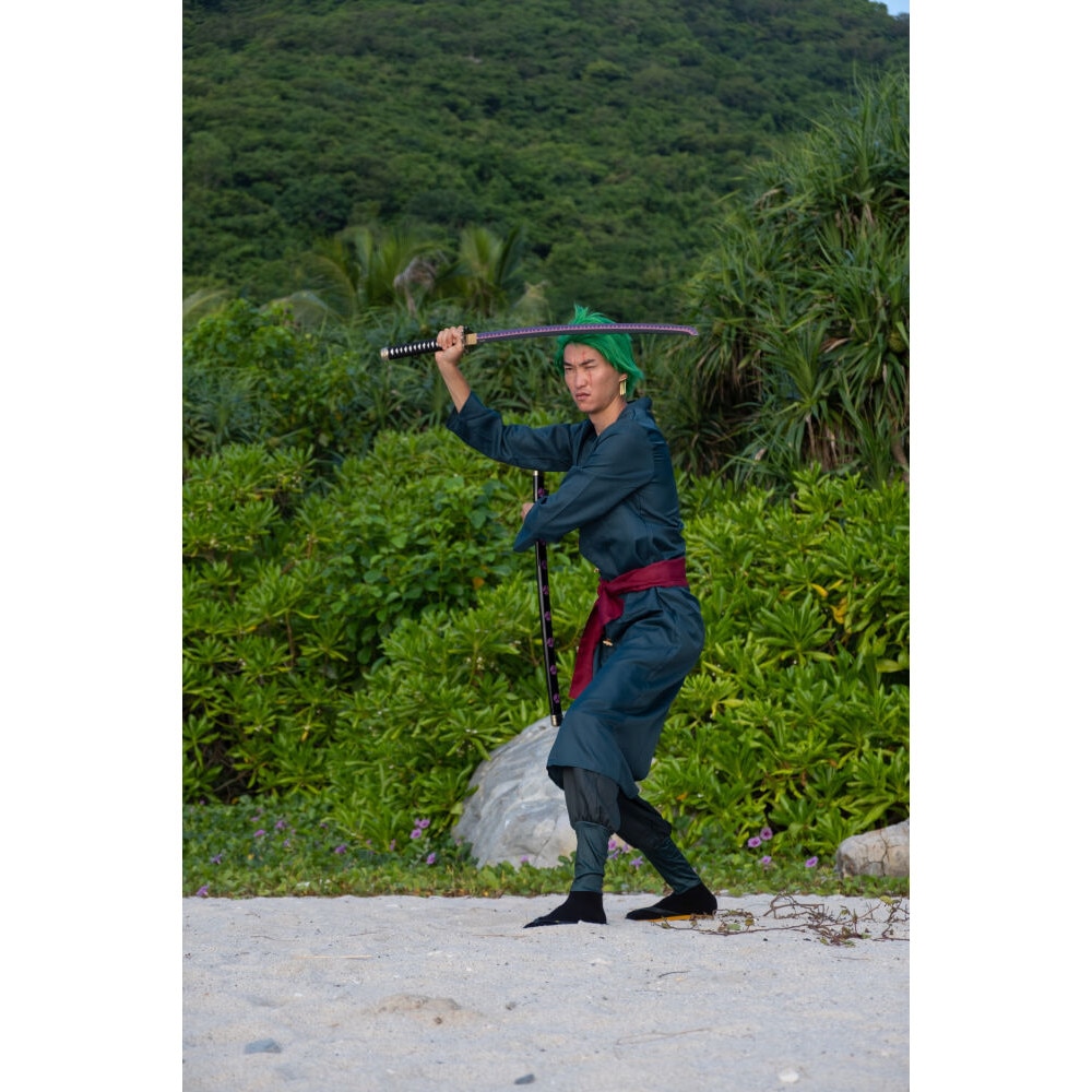 Sabie Katana, One Piece, Roronoa Zoro Shusui, Lemn, 105 cm, JT10511RD-2 ...