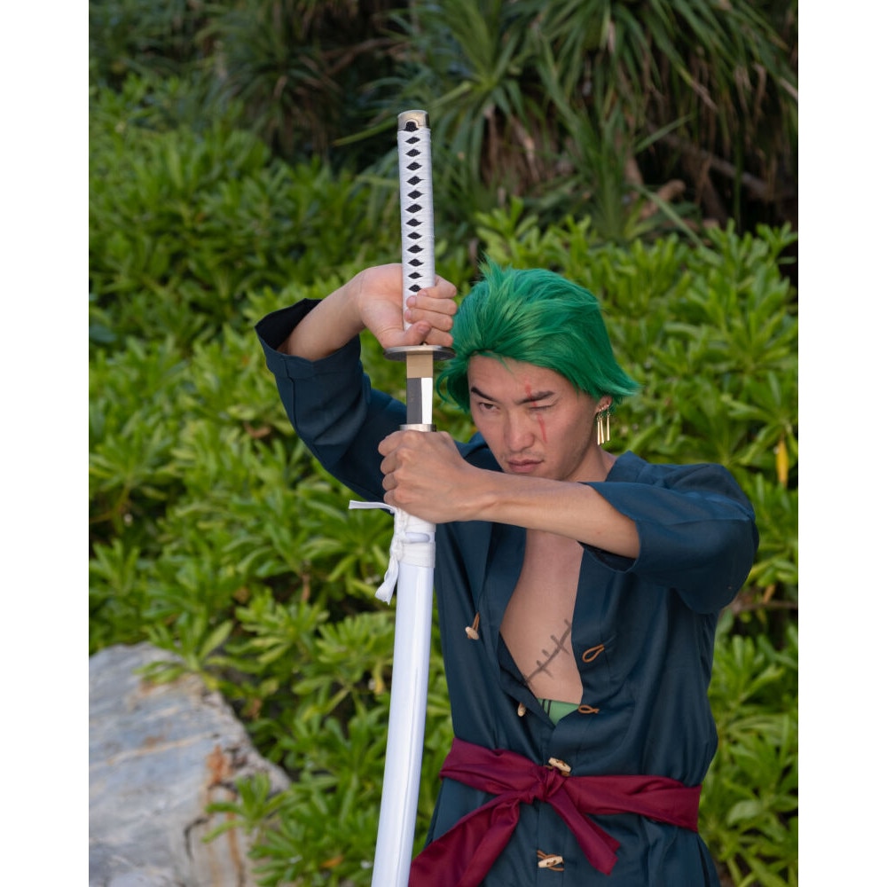 Sabie Katana, One Piece, Roronoa Zoro Wado Lchimonji, Lemn, 105 cm ...