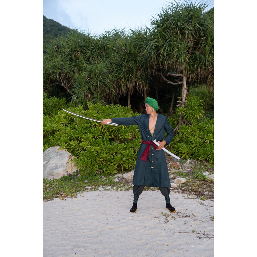 Sabie Katana, One Piece, Roronoa Zoro Wado Lchimonji, Lemn, 105 cm ...