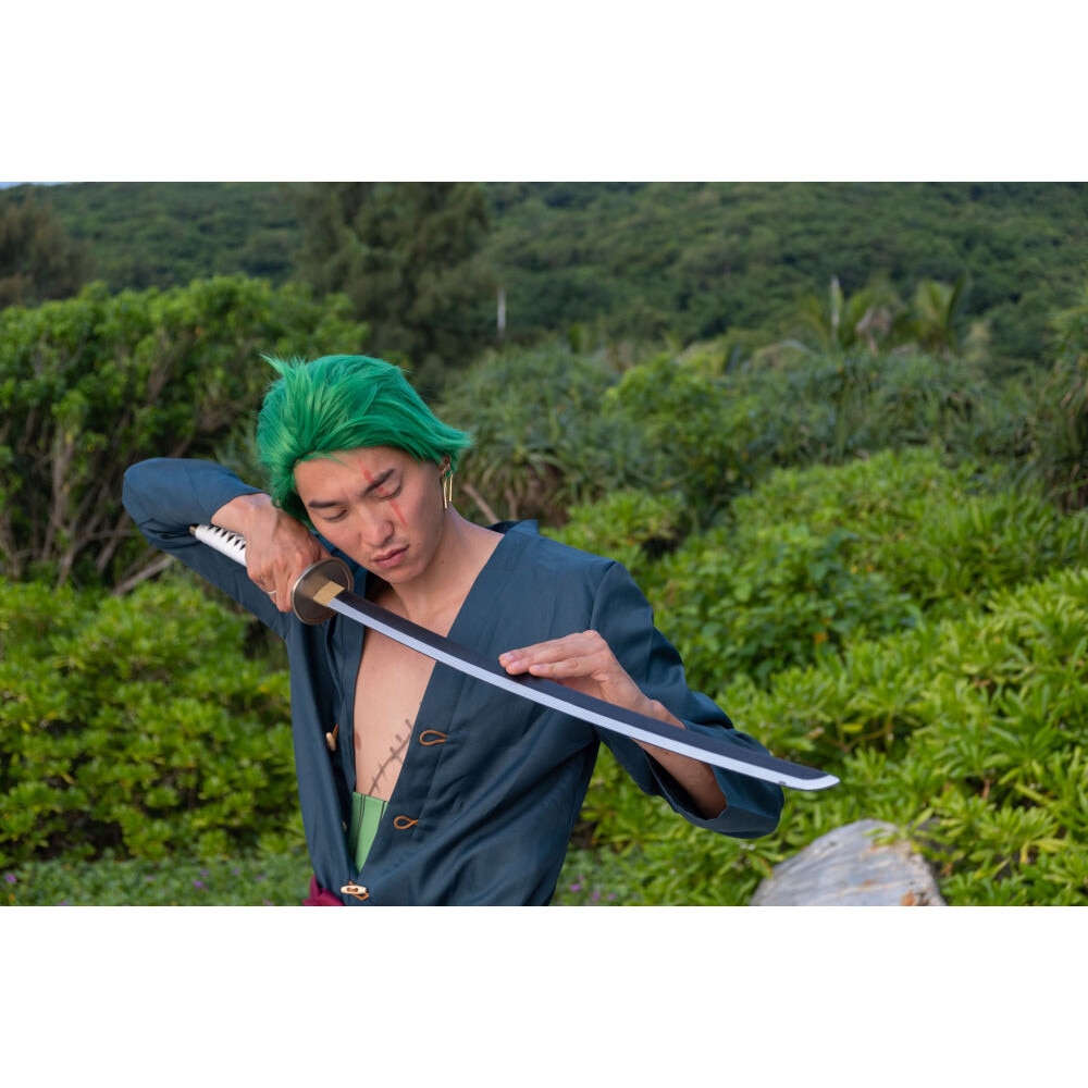 Sabie Katana, One Piece, Roronoa Zoro Wado Lchimonji, Lemn, 105 cm ...
