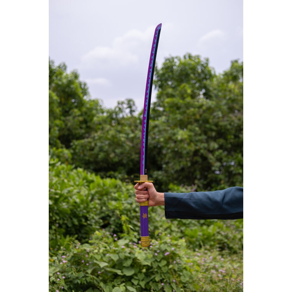 Sabie Katana, One Piece, Roronoa Zoro Purple Enma, Lemn, 105 cm ...