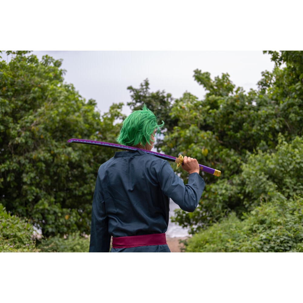Sabie Katana, One Piece, Roronoa Zoro Purple Enma, Lemn, 105 cm ...
