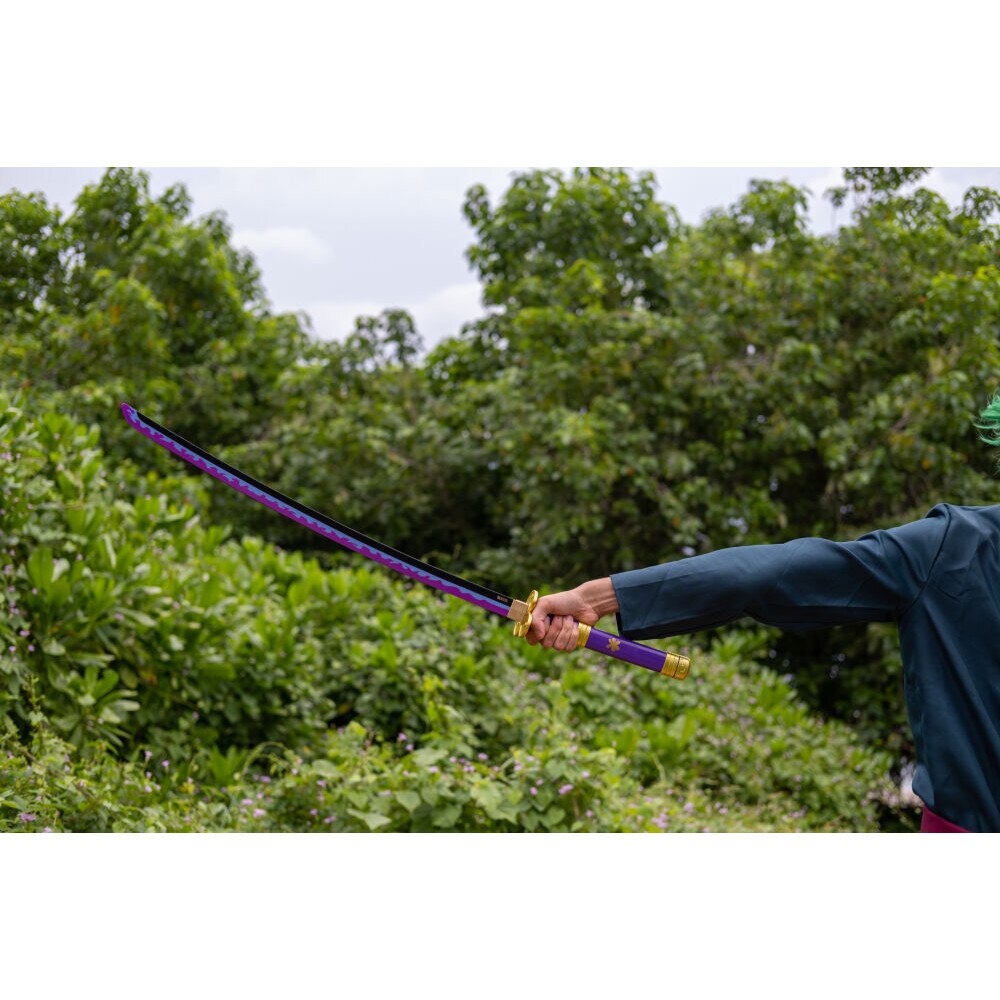 Sabie Katana, One Piece, Roronoa Zoro Purple Enma, Lemn, 105 cm ...