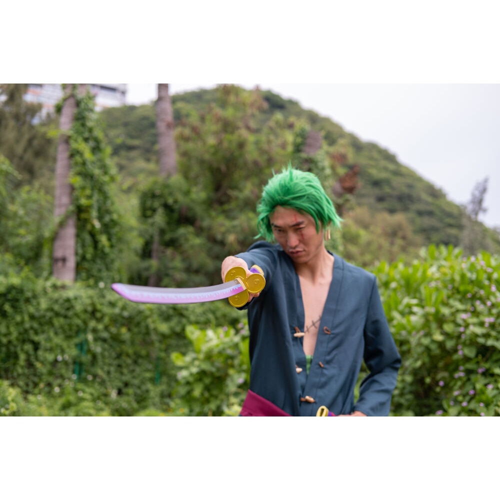 Sabie Katana, One Piece, Roronoa Zoro Purple Enma, Lemn, 105 cm ...