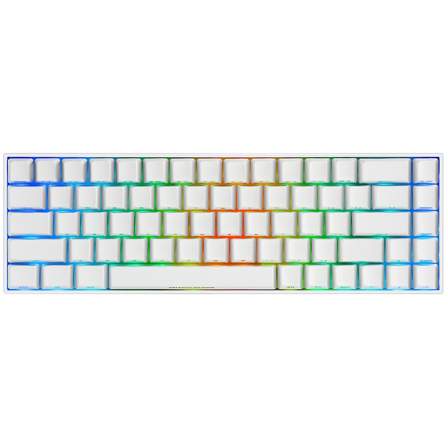 Tastatura gaming wireless DELTACO GAMING WK95R, iluminare RGB, 68 taste ...