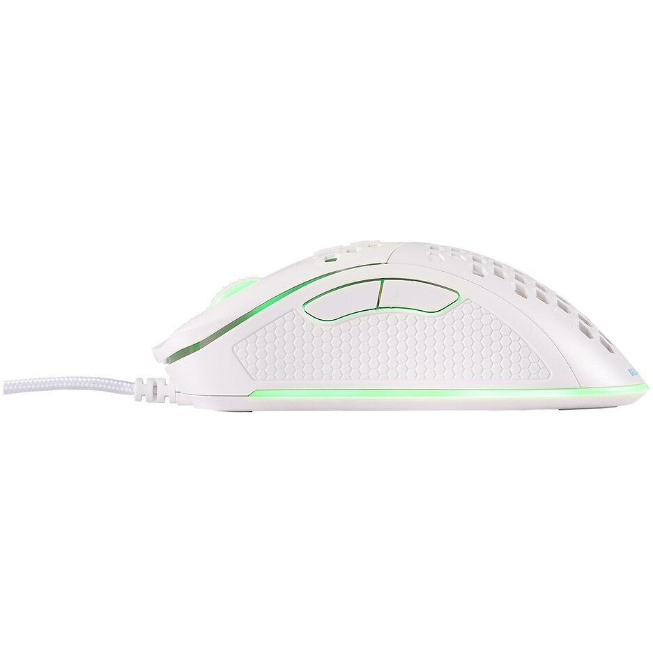 Mouse gaming cu fir DELTACO GAMING DM210, ultra-usor RGB, 6400 DPI ...