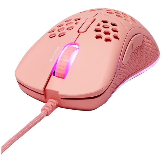Mouse gaming cu fir DELTACO GAMING DM210, ultra-usor RGB, 6400 DPI ...
