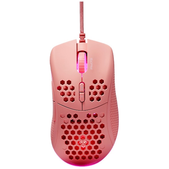 Mouse gaming cu fir DELTACO GAMING DM210, ultra-usor RGB, 6400 DPI ...