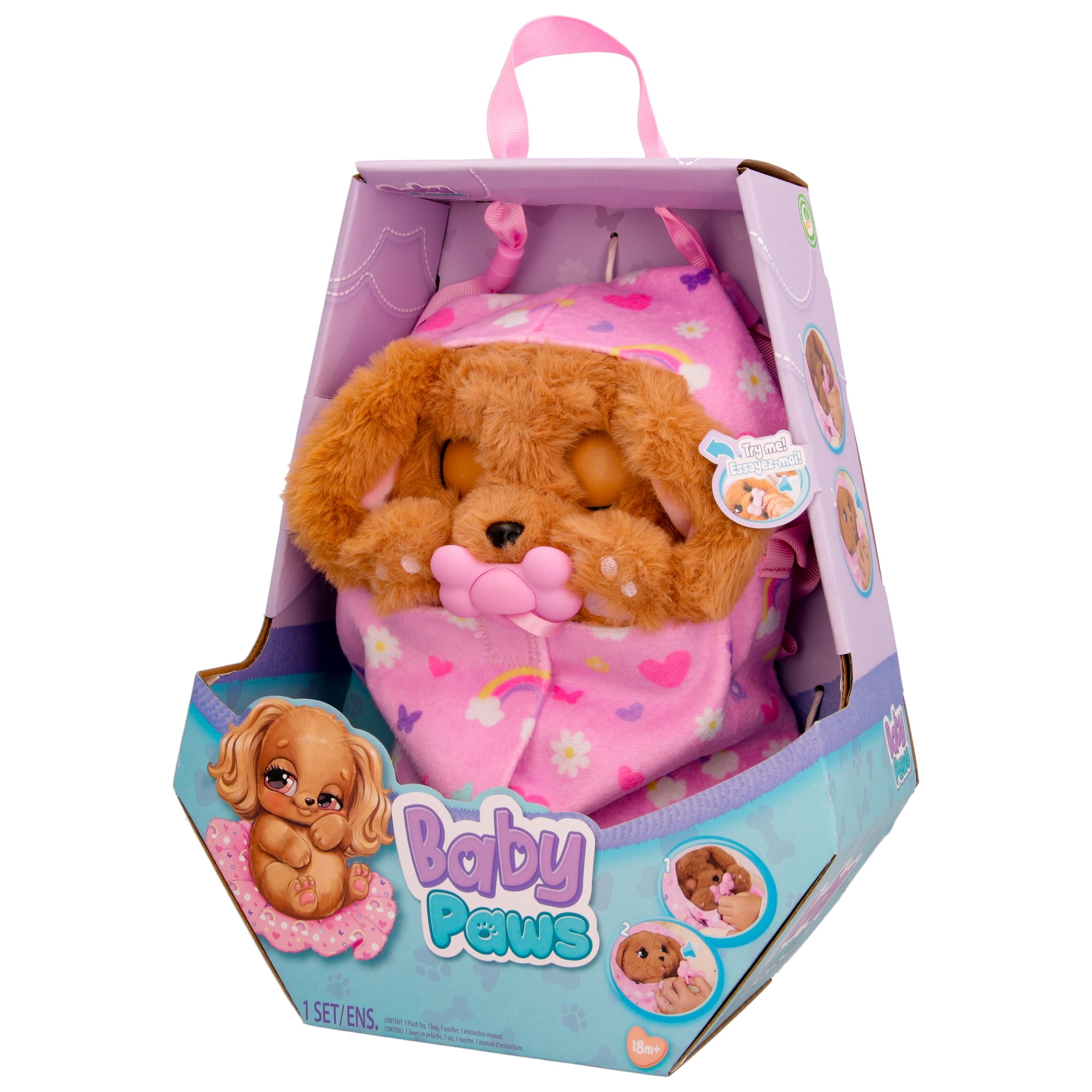 Jucarie interactiva Baby Paws - Cocker, 20 cm - eMAG.ro