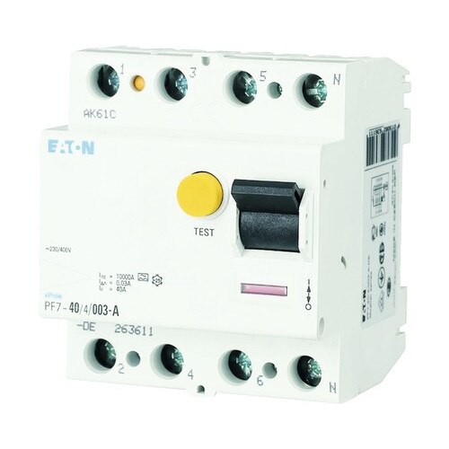Intreruptor Simplu Cu Protectie Diferentiala Eaton Xpole 4p 40a 10ka ...