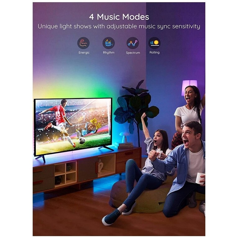 Banda LED, 2m, USB, Multicolor - eMAG.ro