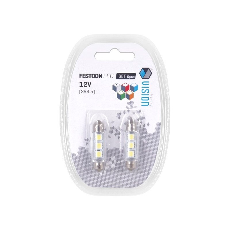 Set 2 becuri auto, Vision, 41mm, 12V, SMD LED - eMAG.ro