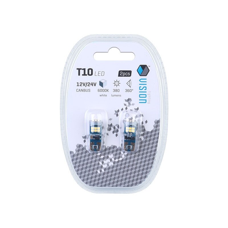 Set 2 becuri W5W, Carmotion, 12/ 24 V, LED, Alb - eMAG.ro