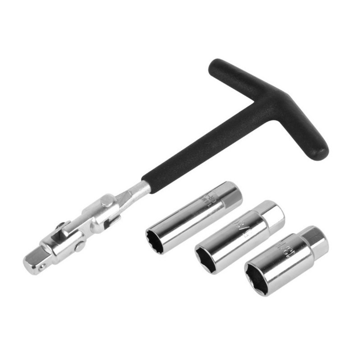 Cheie universala pentru bujii auto cu 3 capete Carmotion - eMAG.ro