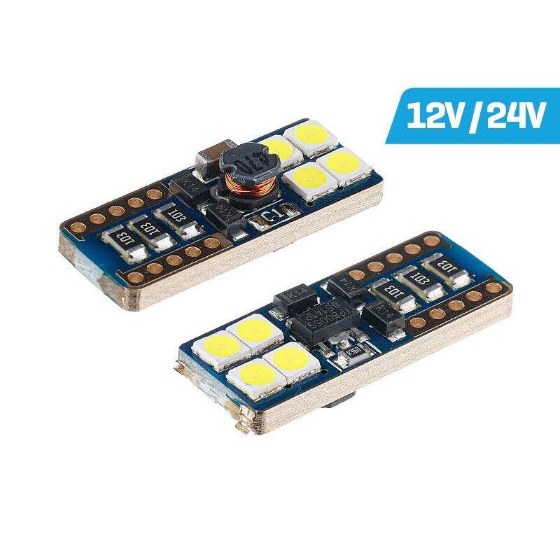Set 2 becuri auto, Vision, 12/24V, SMD LED, CANBUS - eMAG.ro