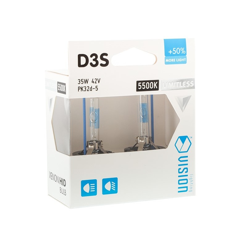Set 2 becuri auto, Vision, 5500K, 42V, 35W - eMAG.ro