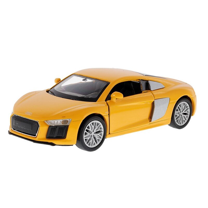 Masina de jucarie, Welly, Audi R8, Metal, Galben - eMAG.ro