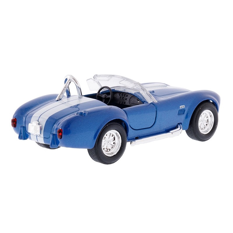 Кола играчка, Welly, 1965 Shelby Cobra 427 S/C, метална, многоцветна ...