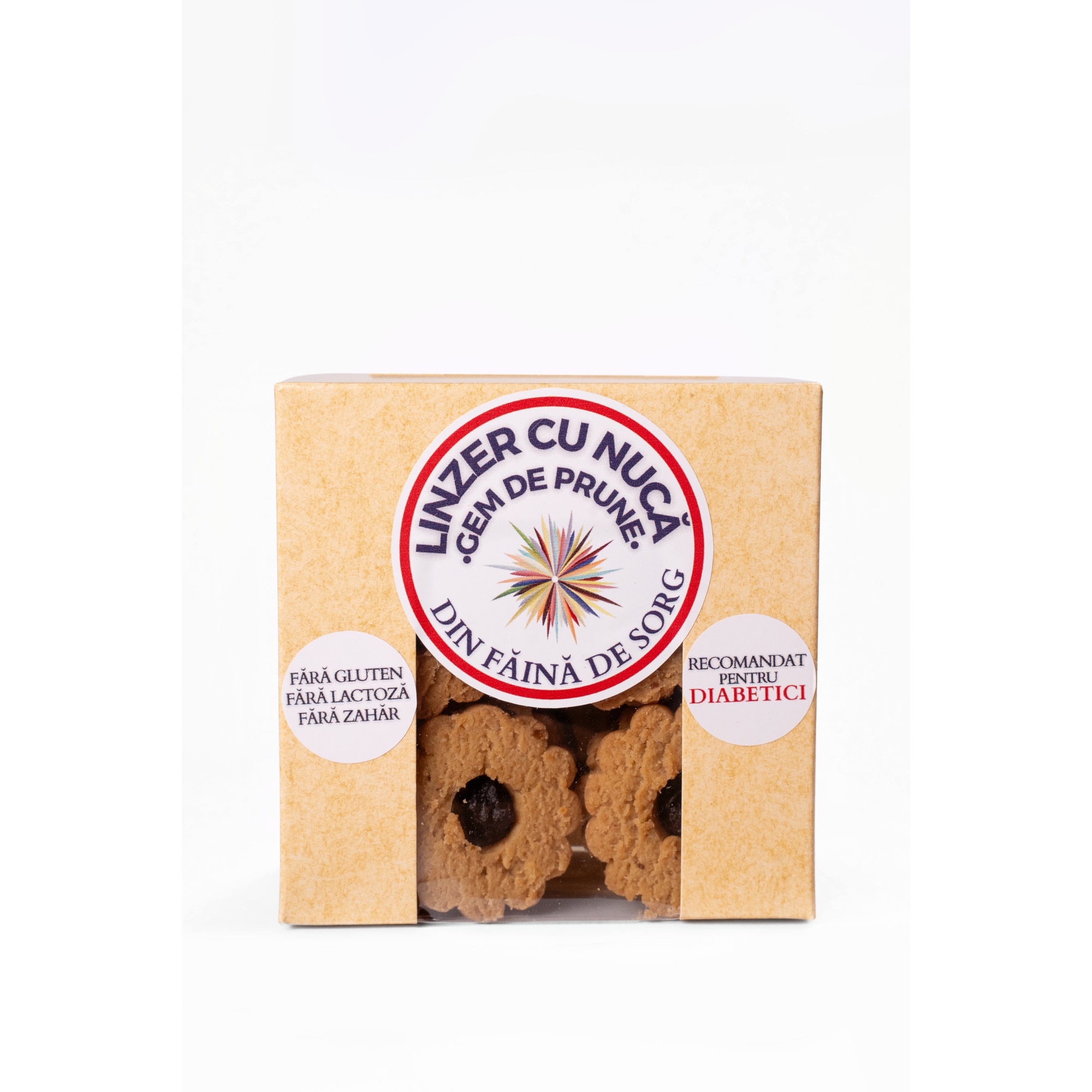 Linzer cu nuca si gem de prune din faina de sorg, Daycome 130g - eMAG.ro