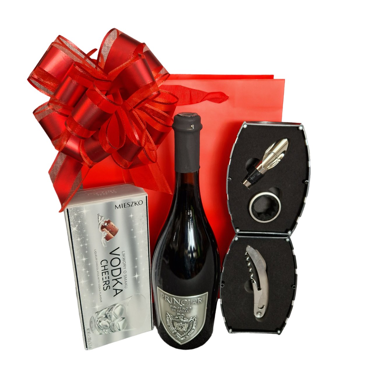 Set cadou accesorii vin Barrel, Princiar Special Reserve Pinot Noir I ...