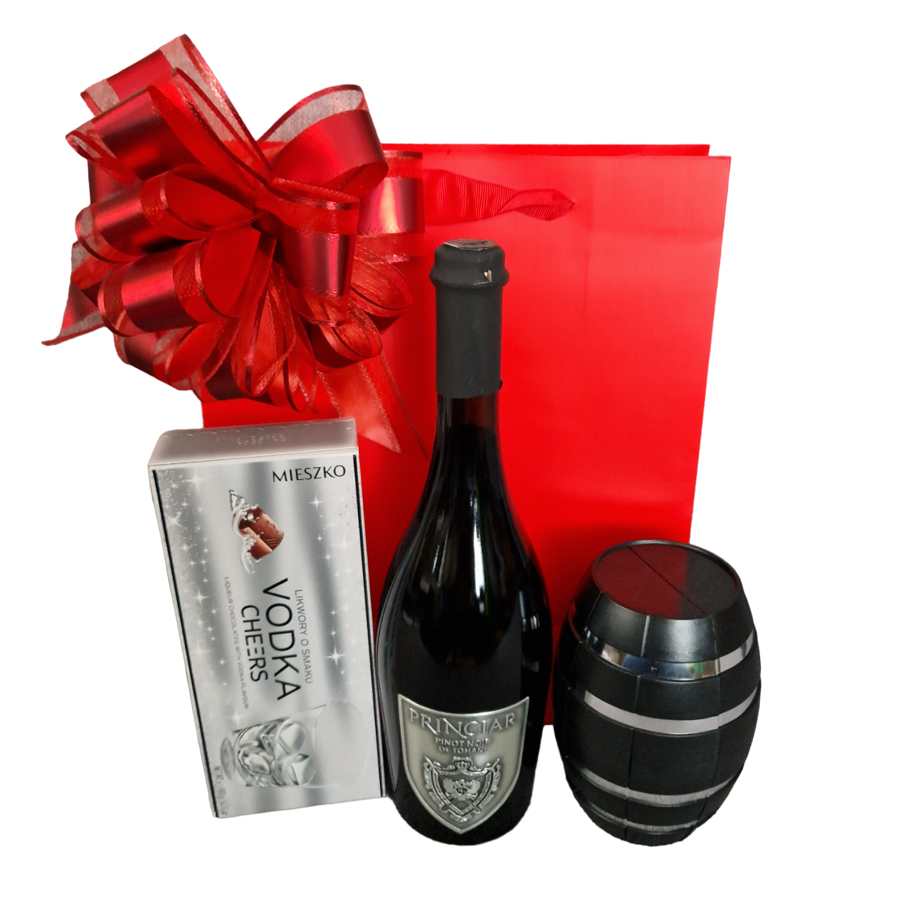Set cadou accesorii vin Barrel, Princiar Special Reserve Pinot Noir I ...