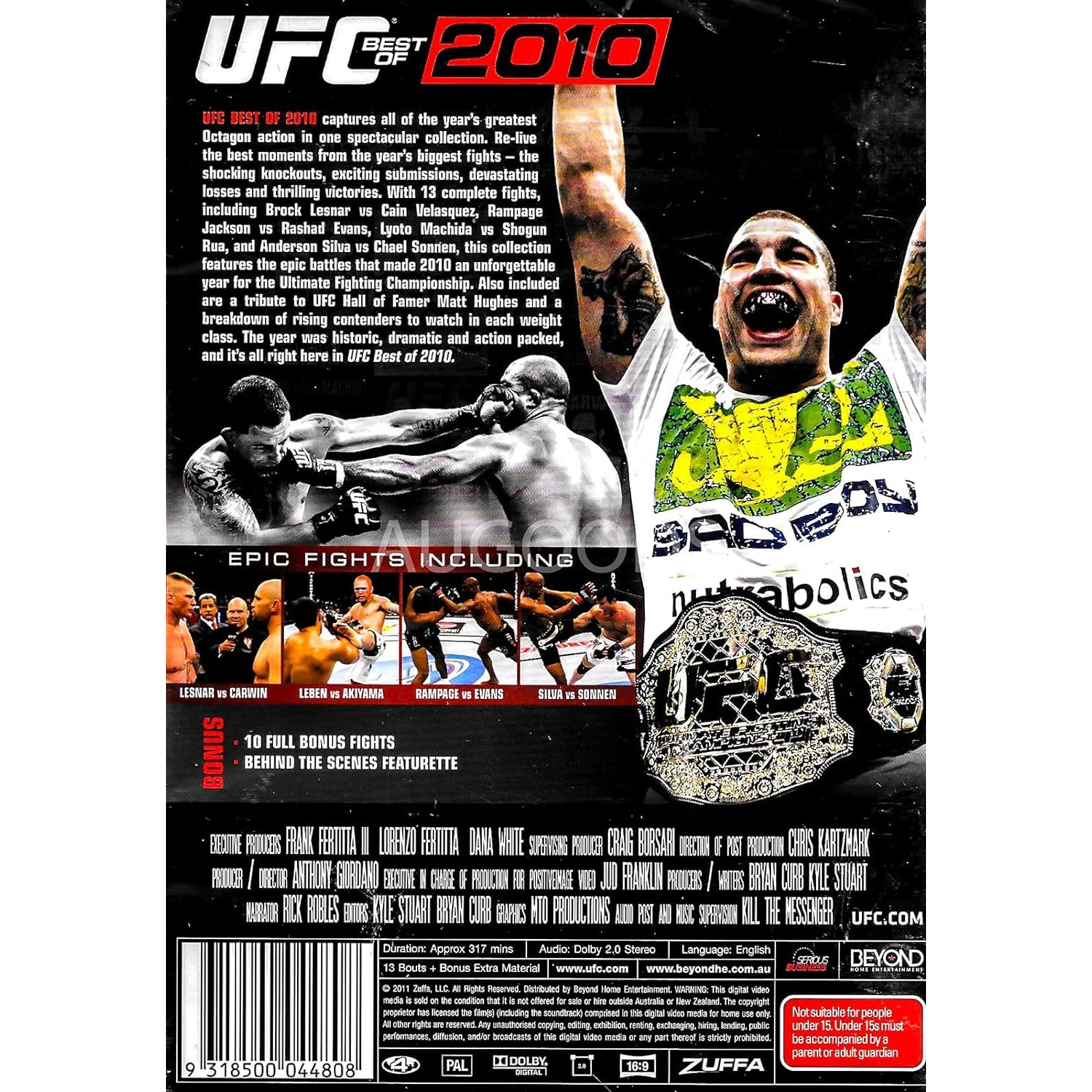 DVD UFC: Best of 2010, Ultimate FightDVD, Blu-ray - eMAG.ro