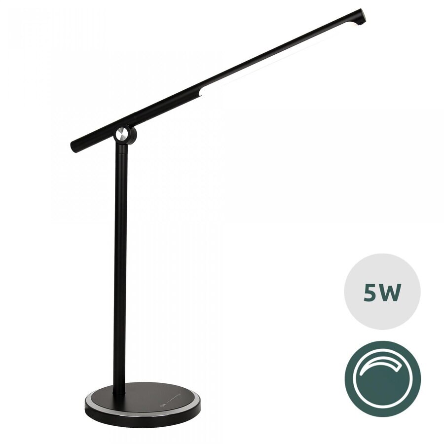 Lampa LED de masa Samus SLV430-400LM-5W-4000K+DIMMER+CCT, negru - eMAG.ro