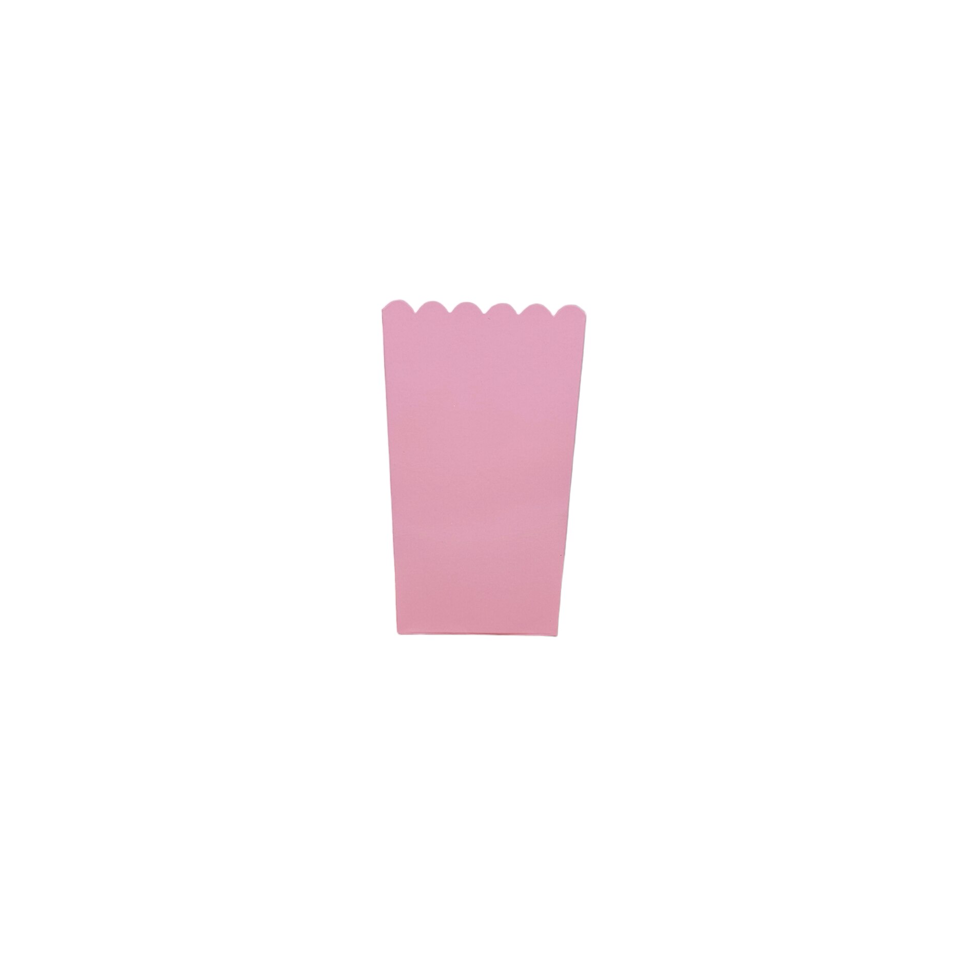 Set 12 cutii popcorn, hartie cartonata lucioasa, Roz, 8.5x8.5x15cm ...