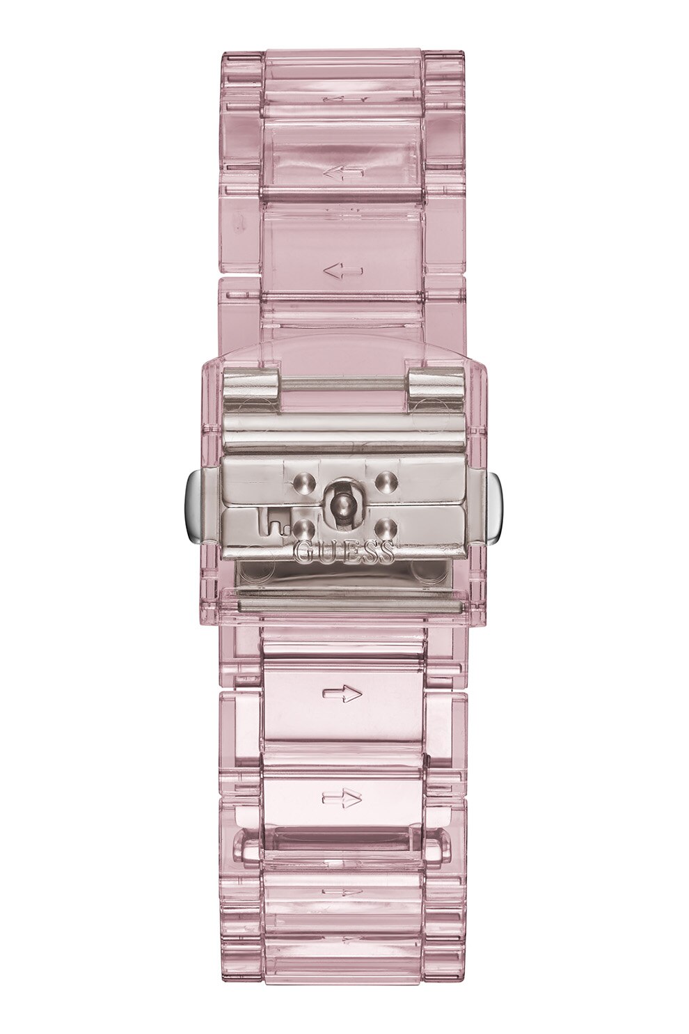 Guess, Ceas analog cu aspect transparent, Roz pastel - eMAG.ro