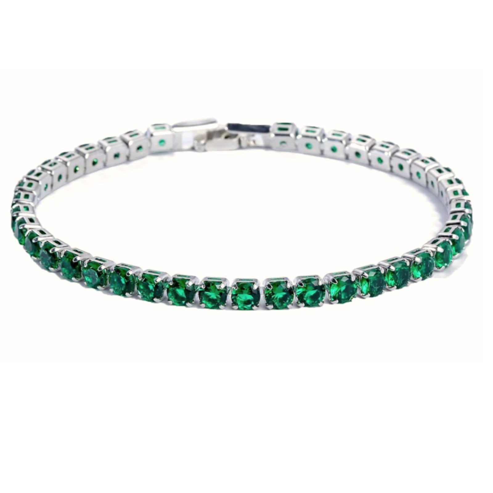 Bratara argint Tennis Verde - eMAG.ro