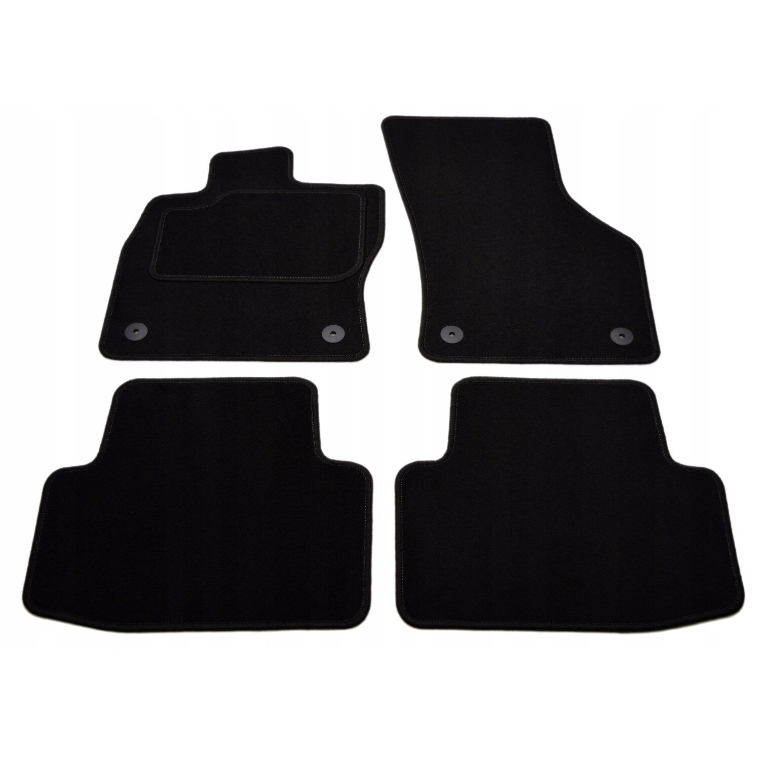 Set 4 covorase auto Aldos, Compatibil cu Skoda Octavia III, Catifea, Negru - eMAG.ro