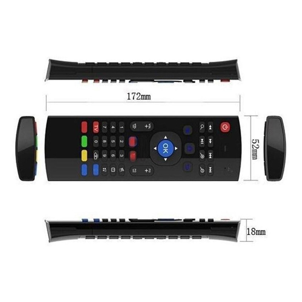 Telecomanda cu tastatura Techstar® MX3 Air Mouse, 2.4G, USB, pentru ...